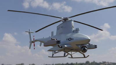 美国海军陆战队 MQ-8B模型-其他器械模型库-Blender(.blend)模型下载-cg模型网