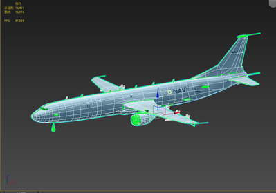 P-8 P模型-军用飞机模型库-3ds Max(.max)模型下载-cg模型网