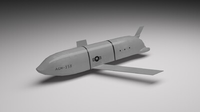 AGM-158巡航导弹 AGM-158模型-其他器械模型库-3ds Max(.max)模型下载-cg模型网