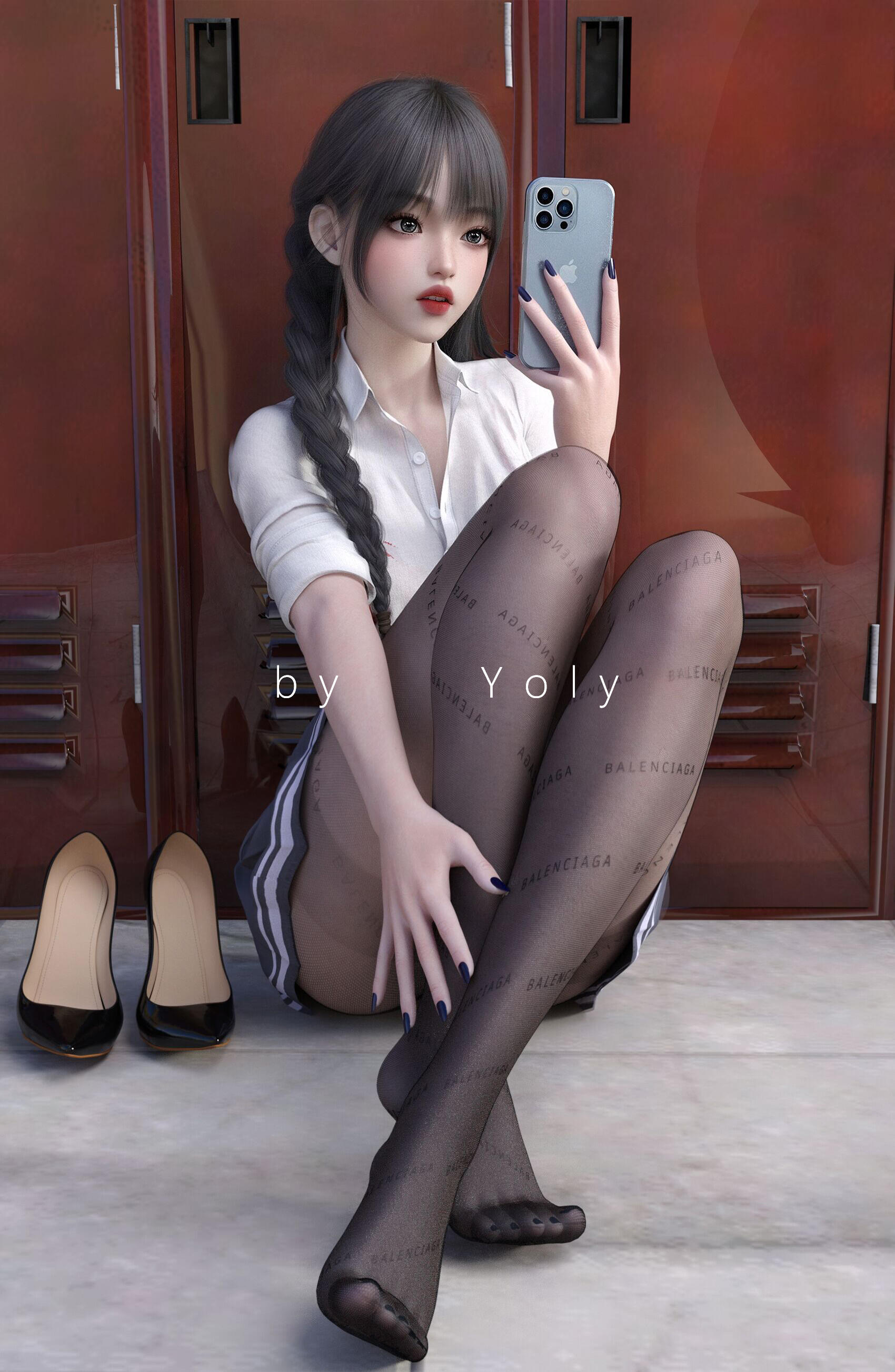 Yoly 莜莉 #113 星期三cos模型 - 角色/人物/生物 - 作品模型 - CG模型网