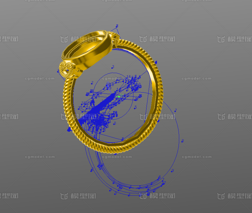 金属 饰品模型-珠宝首饰模型库-JCAD（jcd）模型下载-cg模型网