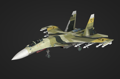 苏37 SU-37模型-军用飞机模型库-Cinema 4D(.c4d)模型下载-cg模型网