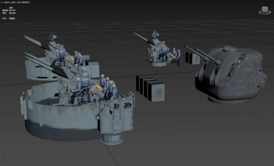 迟到的防空神器 美国海军MK33模型-火炮器械模型库-3ds Max(.max)模型下载-cg模型网