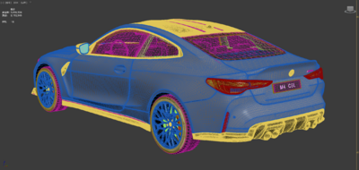 BMW M4模型-赛车/跑车模型库-3ds Max(.max)模型下载-cg模型网