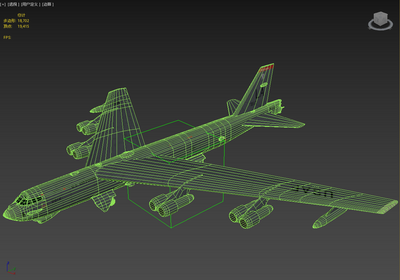 PBR 美国空军B52H模型-军用飞机模型库-3ds Max(.max)模型下载-cg模型网