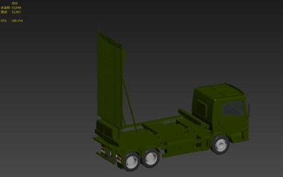 TPS-117雷达 雷达车模型-装甲车／坦克模型库-3ds Max(.max)模型下载-cg模型网