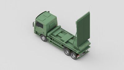 TPS-117雷达 雷达车模型-装甲车／坦克模型库-3ds Max(.max)模型下载-cg模型网