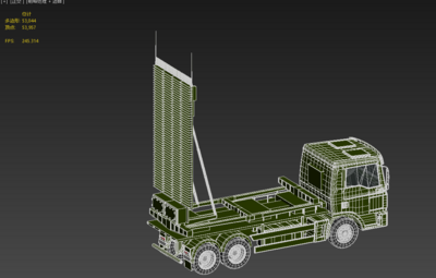 TPS-117雷达 雷达车模型-装甲车／坦克模型库-3ds Max(.max)模型下载-cg模型网