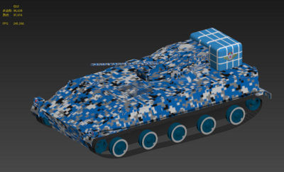 03伞兵战车 03空降战车 ZBD-03 中国03步模型-装甲车／坦克模型库-3ds Max(.max)模型下载-cg模型网