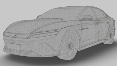 2021款 BYD模型-轿车模型库-3ds Max(.max)模型下载-cg模型网