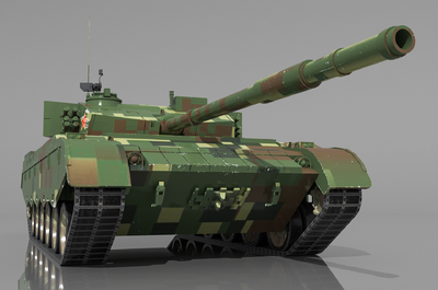 ZTZ-99A2型主战坦克 PBR模型-装甲车／坦克模型库-3ds Max(.max)模型下载-cg模型网