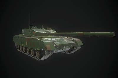 ZTZ-99A2型主战坦克 PBR模型-装甲车／坦克模型库-3ds Max(.max)模型下载-cg模型网