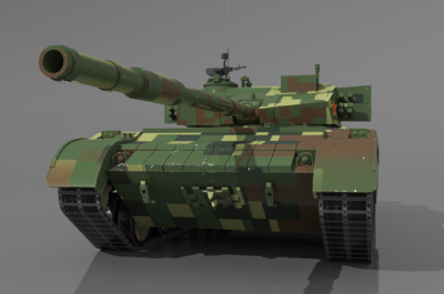 ZTZ-99A2型主战坦克 PBR模型-装甲车／坦克模型库-3ds Max(.max)模型下载-cg模型网