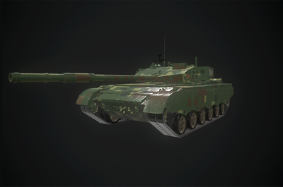 ZTZ-99A2型主战坦克 PBR模型-装甲车／坦克模型库-3ds Max(.max)模型下载-cg模型网