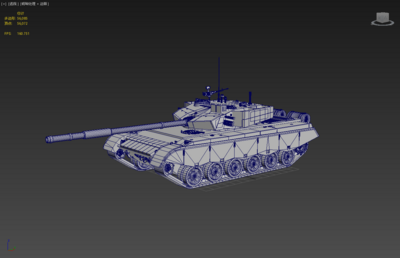 ZTZ-99A2型主战坦克 PBR模型-装甲车／坦克模型库-3ds Max(.max)模型下载-cg模型网