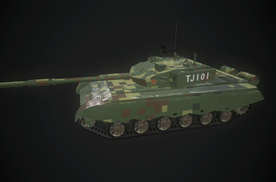 ZTZ-99A2型主战坦克 PBR模型-装甲车／坦克模型库-3ds Max(.max)模型下载-cg模型网