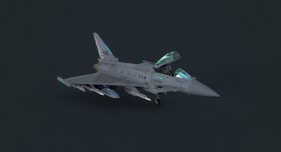 欧洲EF-2000台风战斗机模型-军用飞机模型库-3ds Max(.max)模型下载-cg模型网