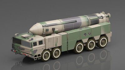 四种迷彩贴图 东风-21弹道导弹 DF-21 东风-21D模型-装甲车／坦克模型库-3ds Max(.max)模型下载-cg模型网