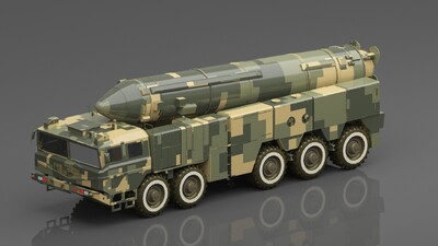 四种迷彩贴图 东风-21弹道导弹 DF-21 东风-21D模型-装甲车／坦克模型库-3ds Max(.max)模型下载-cg模型网