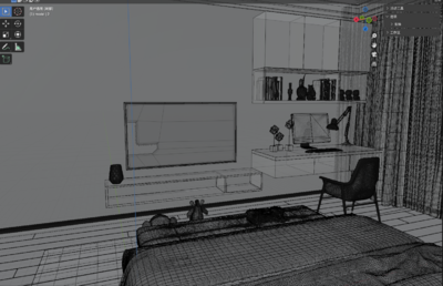 卧室 室内设计模型-卧室模型库-3ds Max(.max)模型下载-cg模型网