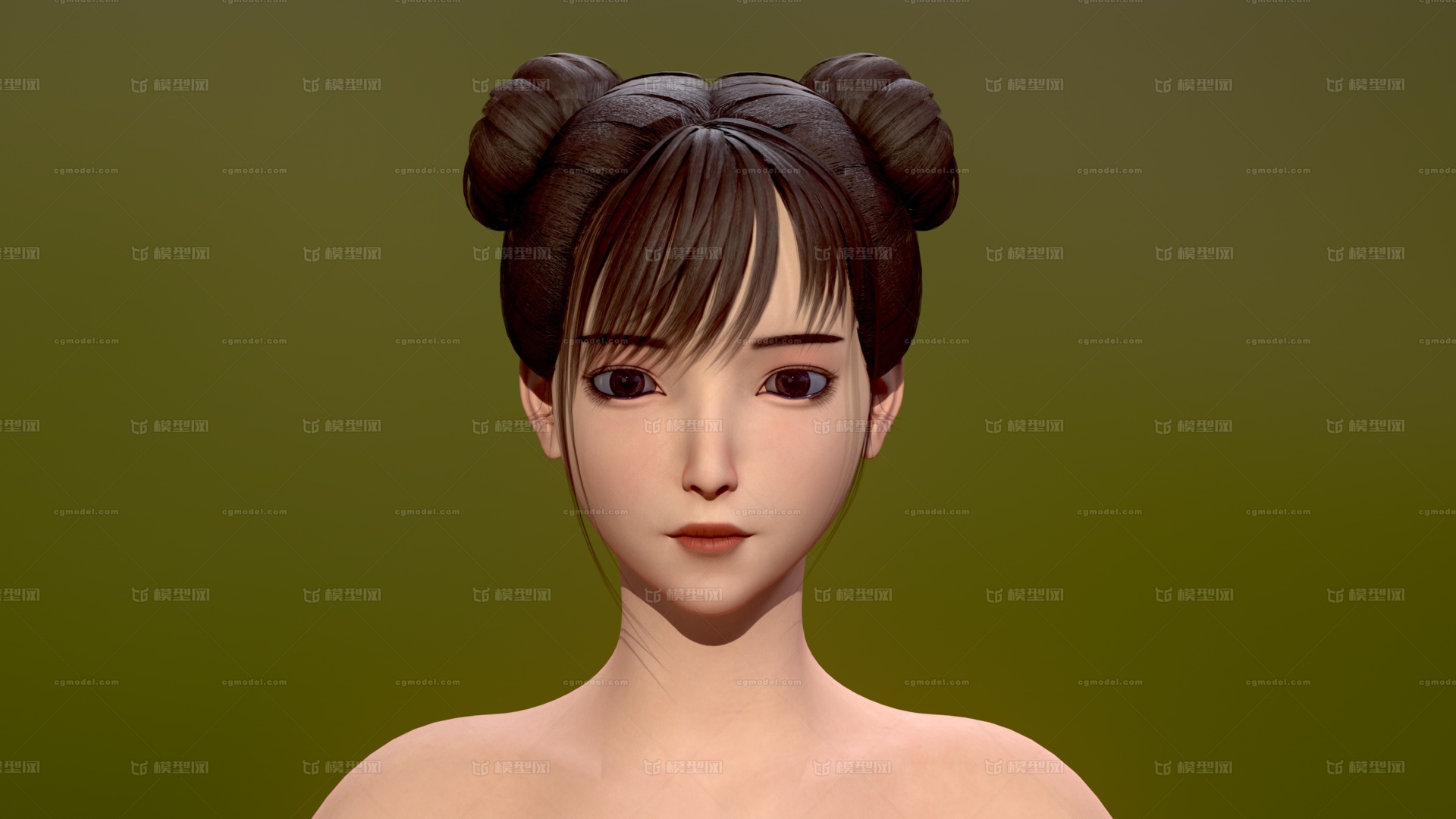CG 次世代模型-女人模型库-Maya(.ma/.mb)模型下载-cg模型网