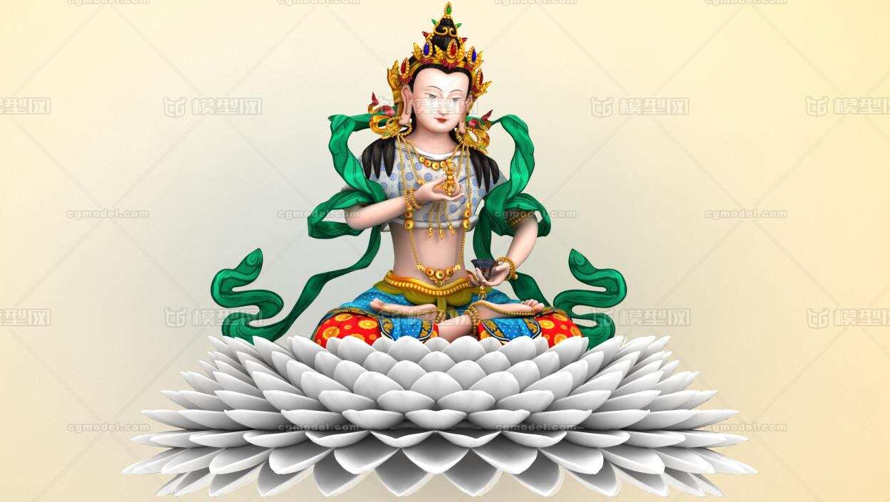 佛像 密宗模型-佛像雕塑模型库-3ds Max(.max)模型下载-cg模型网