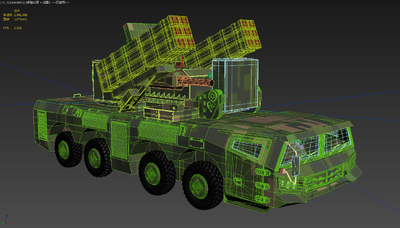 国产FK-2000防空导弹武器系统模型-火炮器械模型库-3ds Max(.max)模型下载-cg模型网