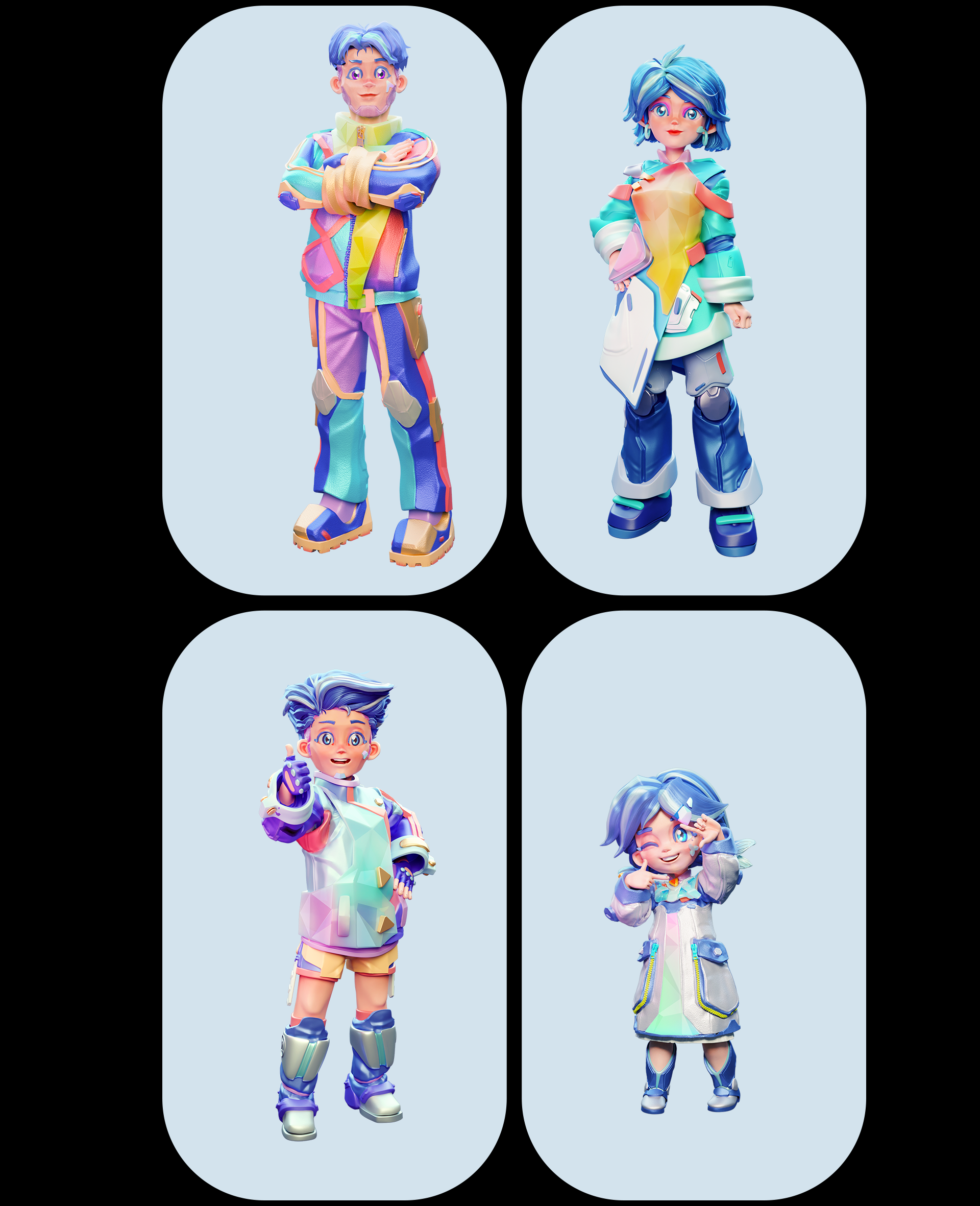 BOE Family【波氏家族】模型 - 角色/人物/生物 - 作品模型 - CG模型网