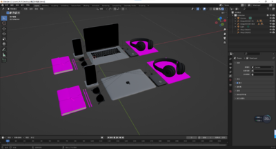 笔记本电脑 通用格式模型-电脑设备模型库-3ds Max(.max)模型下载-cg模型网