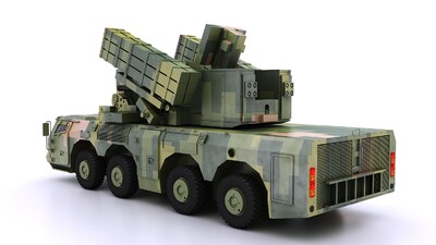 国产FK-2000防空导弹武器系统模型-火炮器械模型库-3ds Max(.max)模型下载-cg模型网