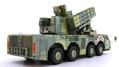 国产FK-2000防空导弹武器系统模型-火炮器械模型库-3ds Max(.max)模型下载-cg模型网
