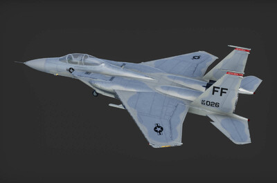 F-15战斗机 F-15模型-军用飞机模型库-Maya(.ma/.mb)模型下载-cg模型网