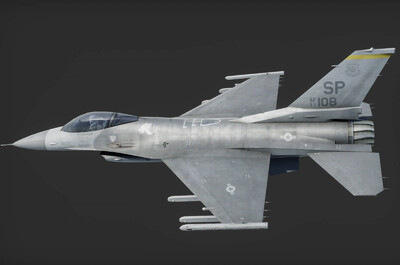 美国 F16C模型-军用飞机模型库-Maya(.ma/.mb)模型下载-cg模型网