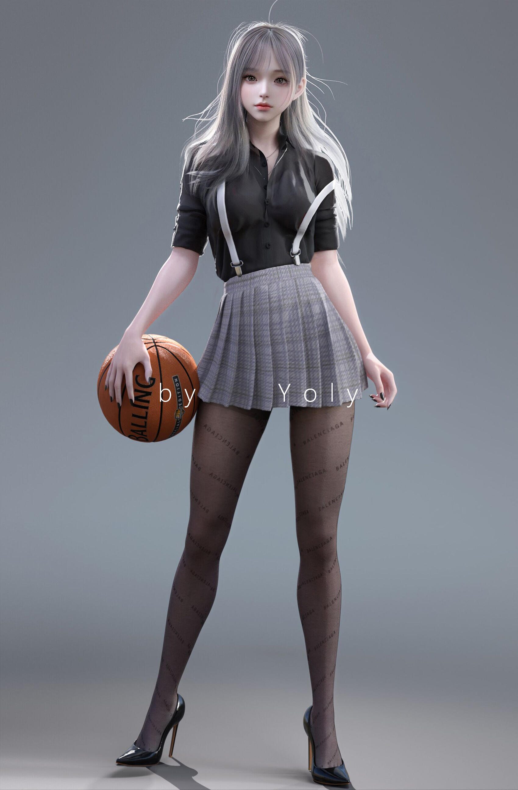 Yoly 莜莉 #118 jk少女模型 - 角色/人物/生物 - 作品模型 - CG模型网