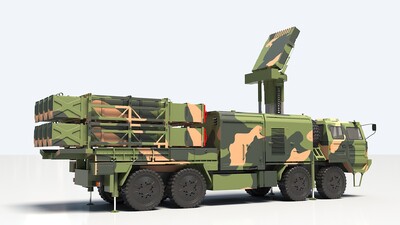 红旗-11 HQ-11模型-火炮器械模型库-3ds Max(.max)模型下载-cg模型网