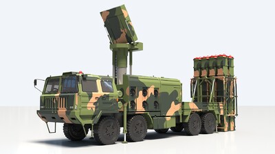 红旗-11 HQ-11模型-火炮器械模型库-3ds Max(.max)模型下载-cg模型网