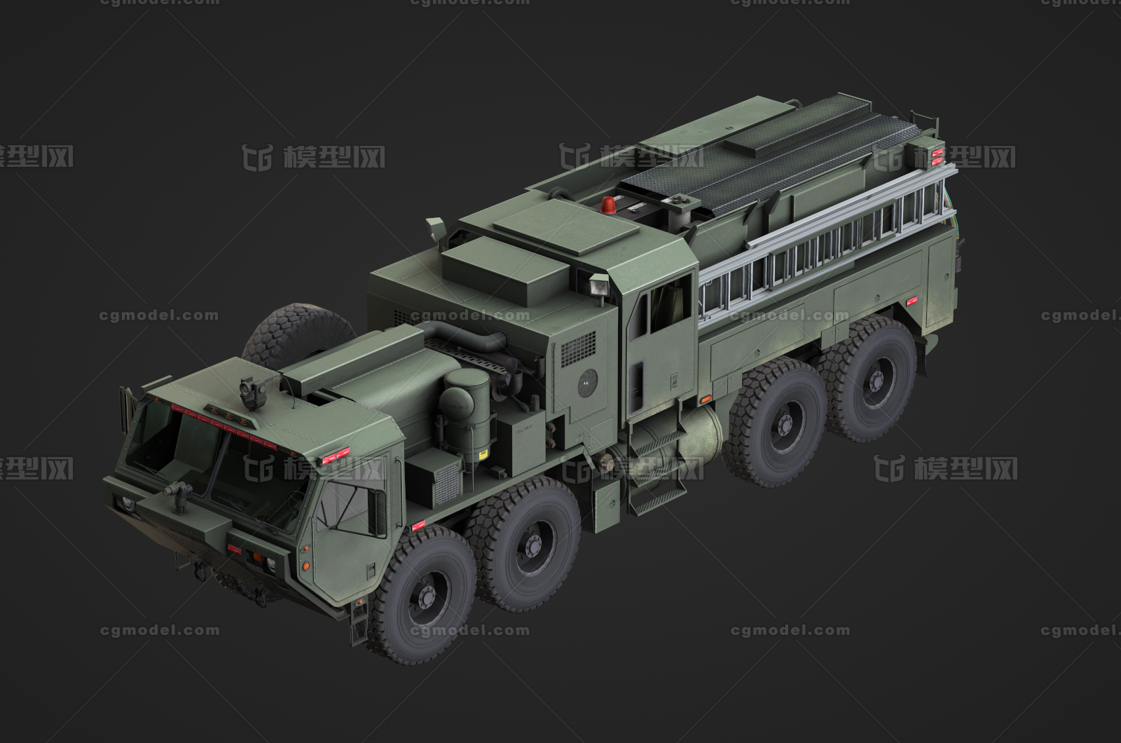 美国M1142型战术消防车模型-货运车模型库-Cinema 4D(.c4d)模型下载-cg模型网