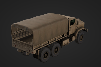 美国m995型军用卡车模型-大卡车模型库-Cinema 4D(.c4d)模型下载-cg模型网