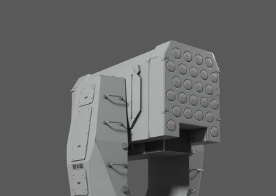 海红旗10近防导弹防空导弹HHQ10军舰导弹模型-军舰模型库-Maya(.ma/.mb)模型下载-cg模型网