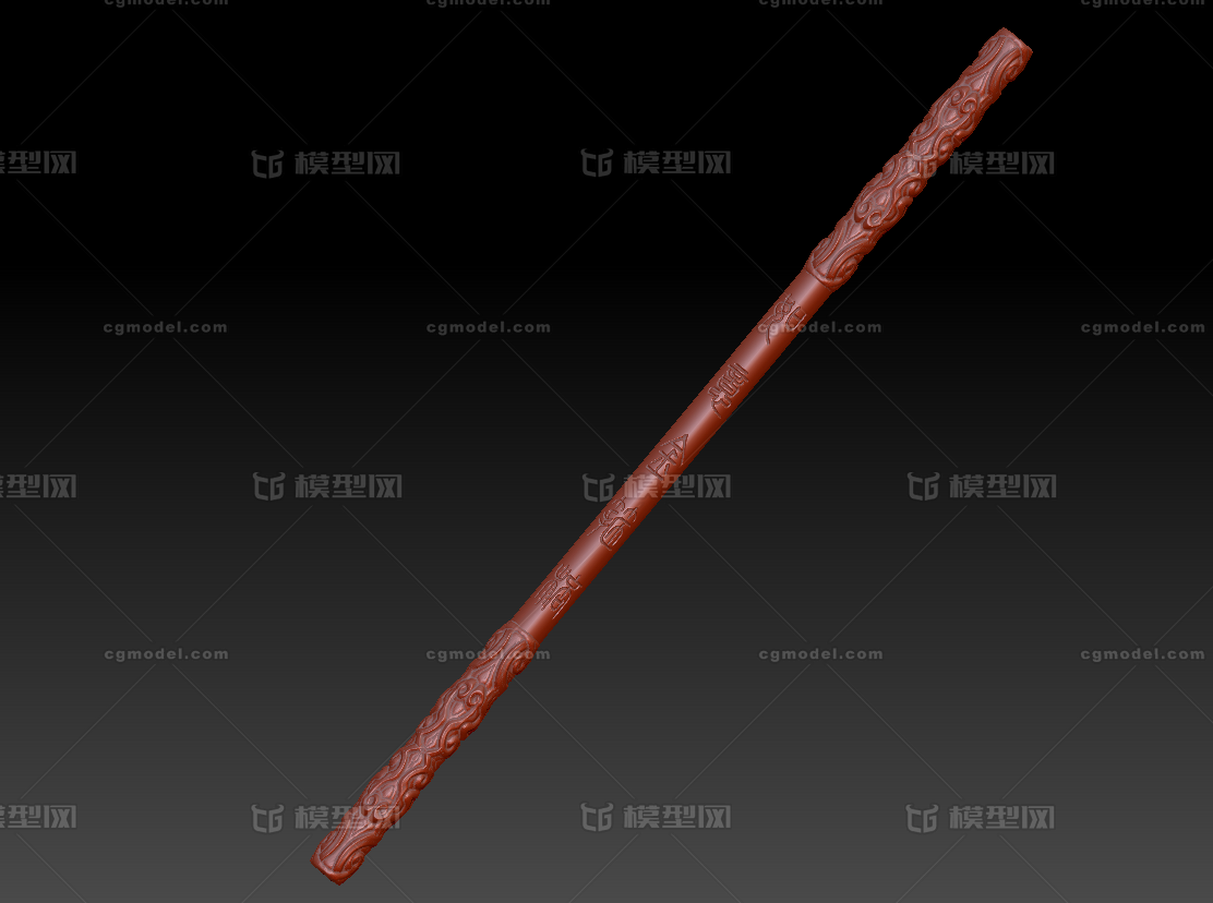 孙悟空如意金箍棒模型-冷兵器模型库-STL(.stl)模型下载-cg模型网