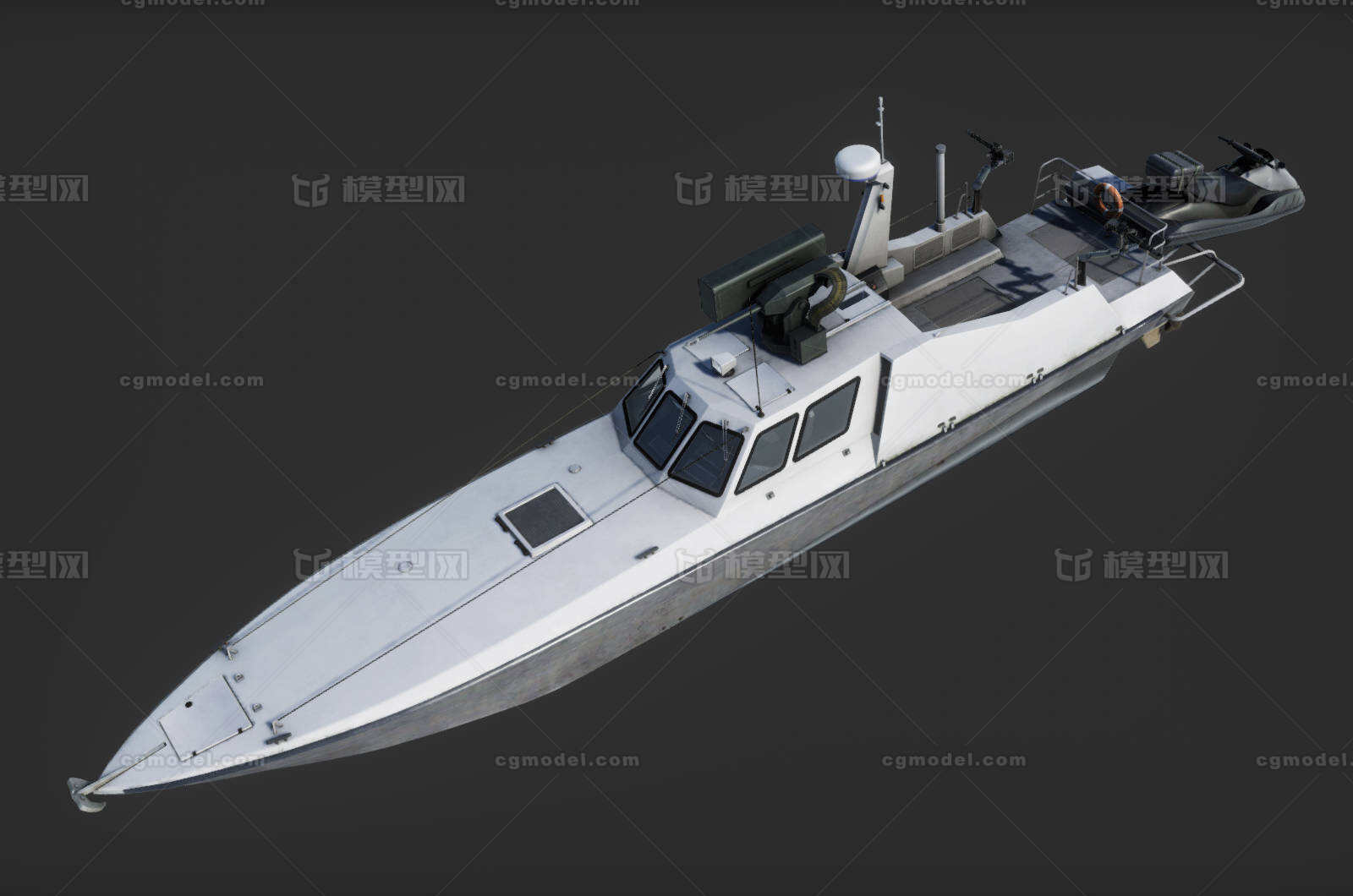 攻击艇DV-15 快速攻击艇模型-军舰模型库-Maya(.ma/.mb)模型下载-cg模型网