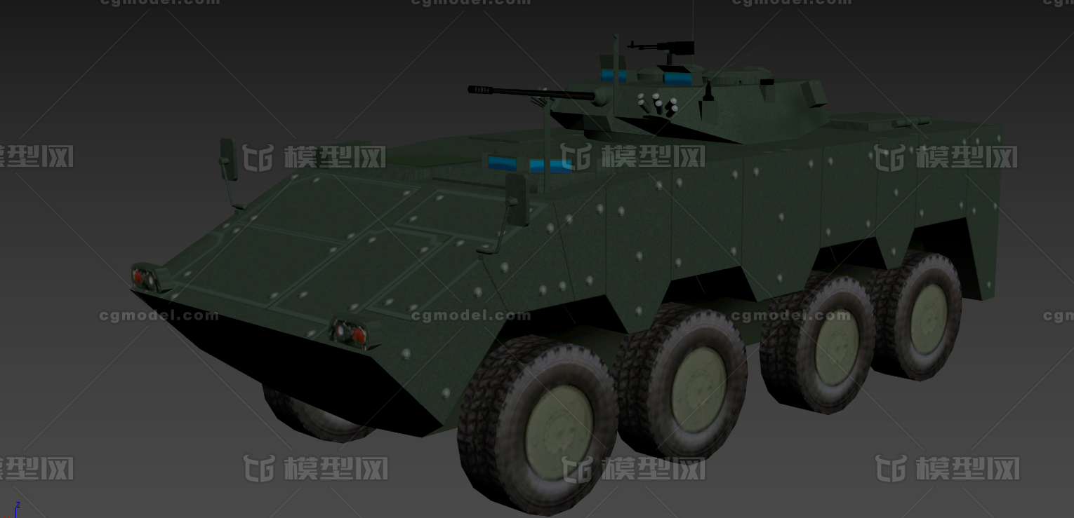 台湾陆军装甲车（CM32装甲车）“云豹”战车模型-装甲车／坦克模型库-3ds Max(.max)模型下载-cg模型网