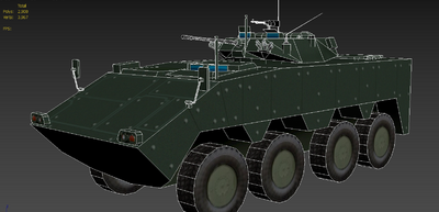 台湾陆军装甲车（CM32装甲车）“云豹”战车模型-装甲车／坦克模型库-3ds Max(.max)模型下载-cg模型网