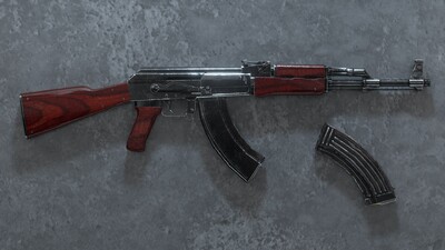 PBR步枪AK47 AKM47模型-枪械模型模型库-Cinema 4D(.c4d)模型下载-cg模型网