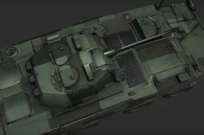 CM32装步指挥车 PBR模型-装甲车／坦克模型库-3ds Max(.max)模型下载-cg模型网
