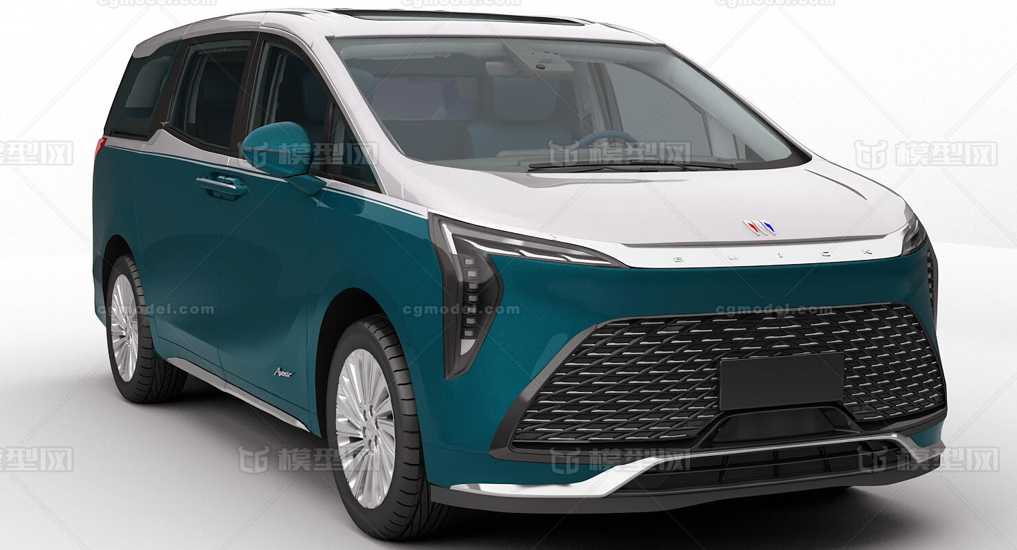 2023款别克世纪GL8 四座版模型-越野车/SUV模型库-OBJ(.obj/.mtl)模型下载-cg模型网