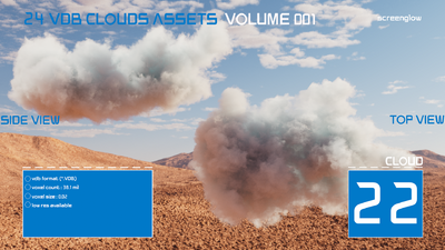 云彩 云朵模型-特效模型库-VDB(.vdb)模型下载-cg模型网