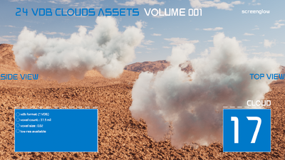 云彩 云朵模型-特效模型库-VDB(.vdb)模型下载-cg模型网