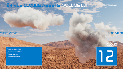 云彩 云朵模型-特效模型库-VDB(.vdb)模型下载-cg模型网