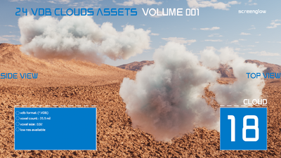 云彩 云朵模型-特效模型库-VDB(.vdb)模型下载-cg模型网